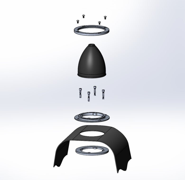 Hurst Billet Shifter Boot & Bezel - Round/ 116000HST - Polished Finish