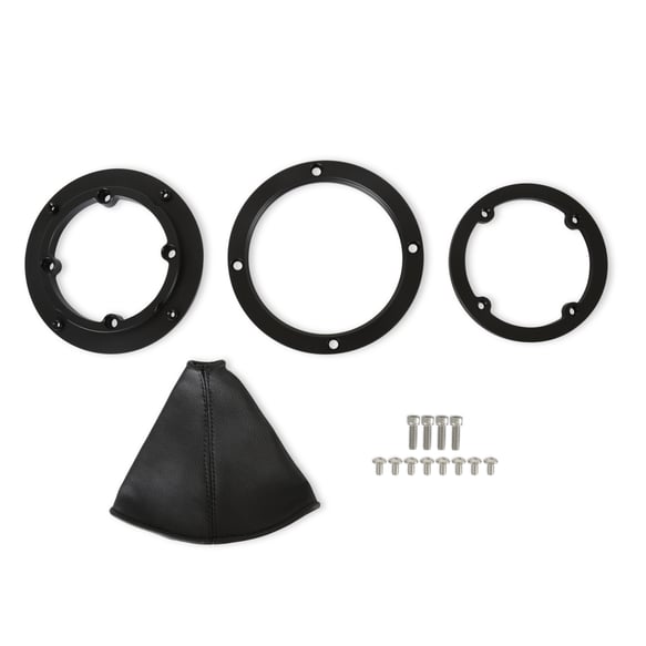 Hurst Billet Shifter Boot & Bezel - Round/ 116500HST - Black Finish
