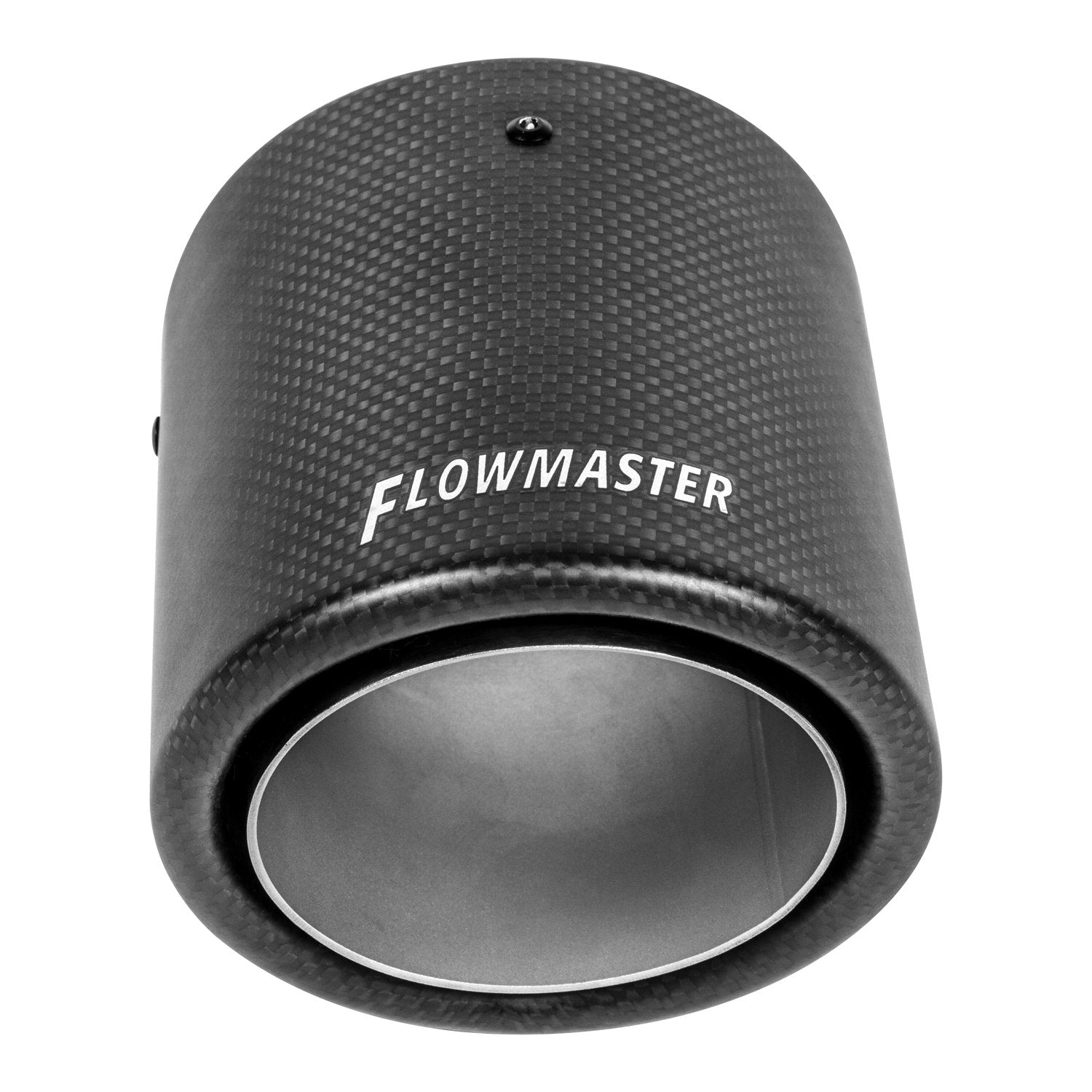 Flowmaster Exhaust Tip (2.5" Inlet / 4" Rolled Angle Carbon Fiber) Wel