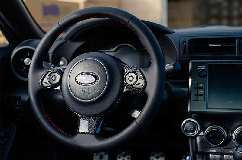 OLM Steering Wheel Covers FR-S (13-16) BRZ (13-20) 86 (17-20) LE Dry C