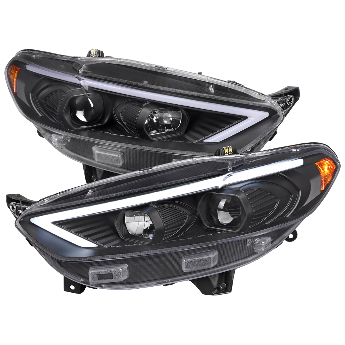 Spec-D Projector Headlights Ford Fusion (2013-2016) LED Sequential Swi