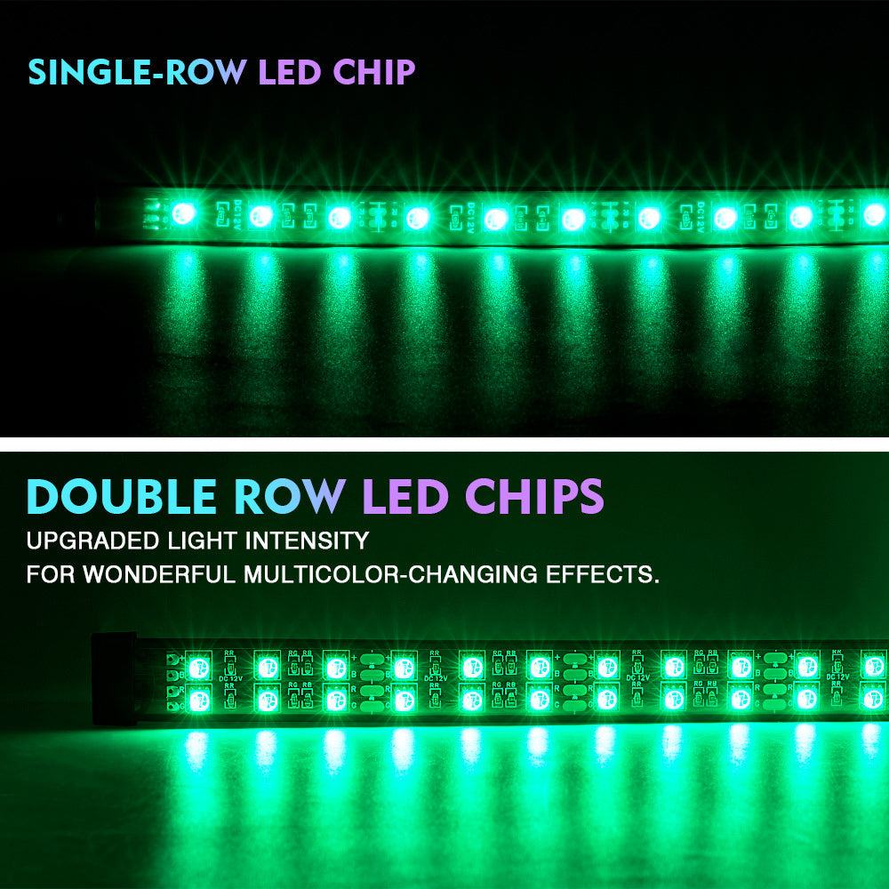 Xprite Dual Row RGB LED Underbody Glow Kit [Rivalry Series] w/ Remote