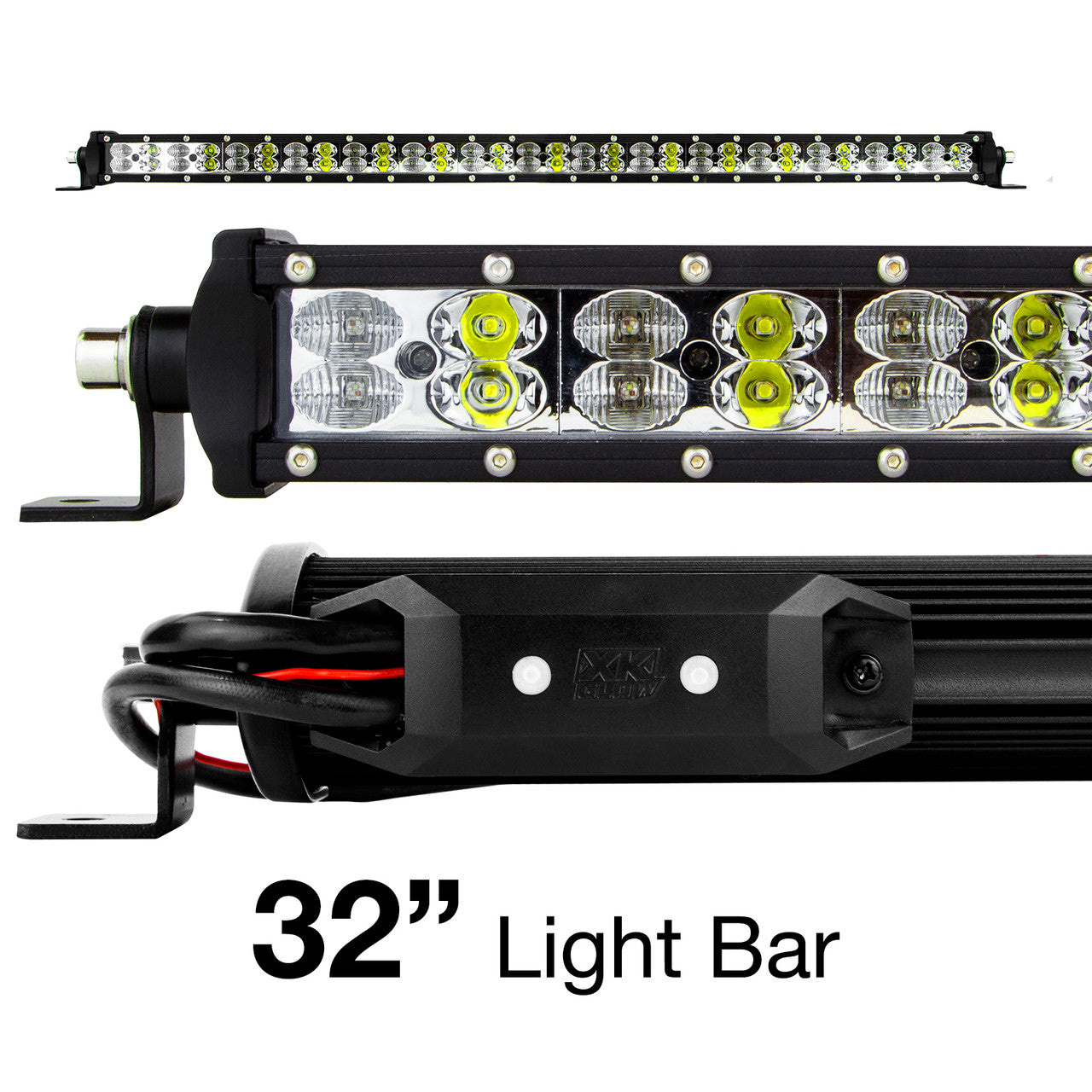 XKGlow RGBW Light Bar High Power Offroad Work/ Hunting Light w/ Built-