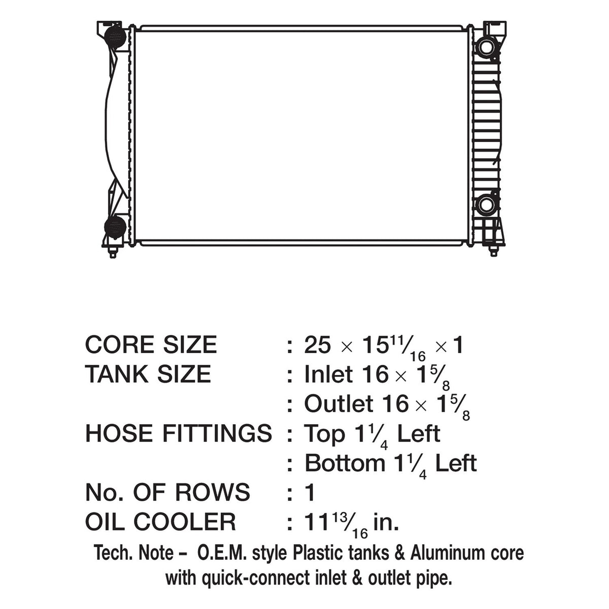 CSF Radiator Audi A4 / A4 Quattro 2.0L/ 1.8L (2005-2016) OEM Replaceme