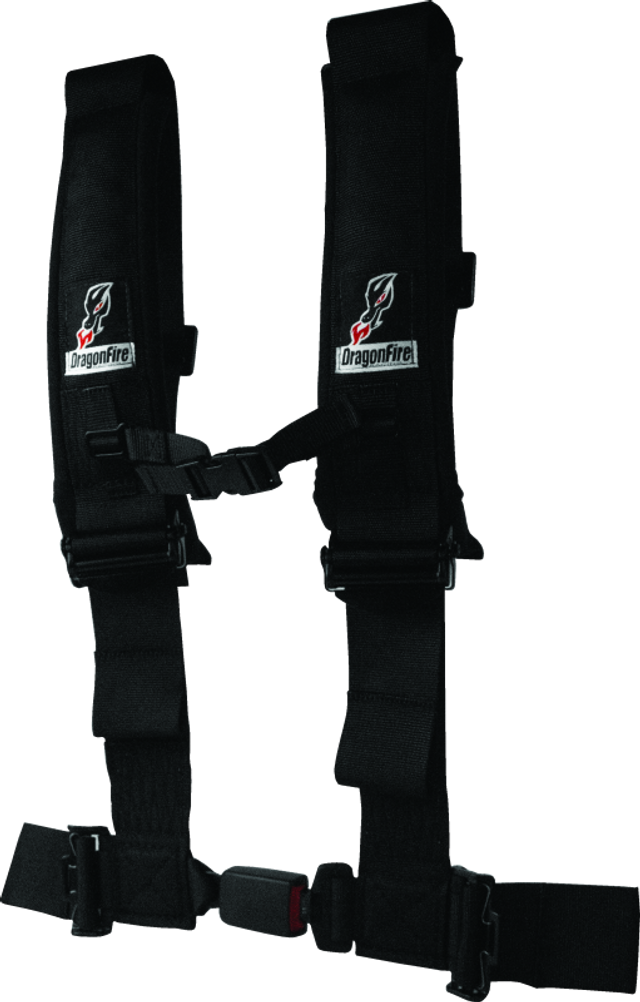 DragonFire Racing ATV Seat Belt Harness [2" or 3" Buckle 4 Point EZ-Ad