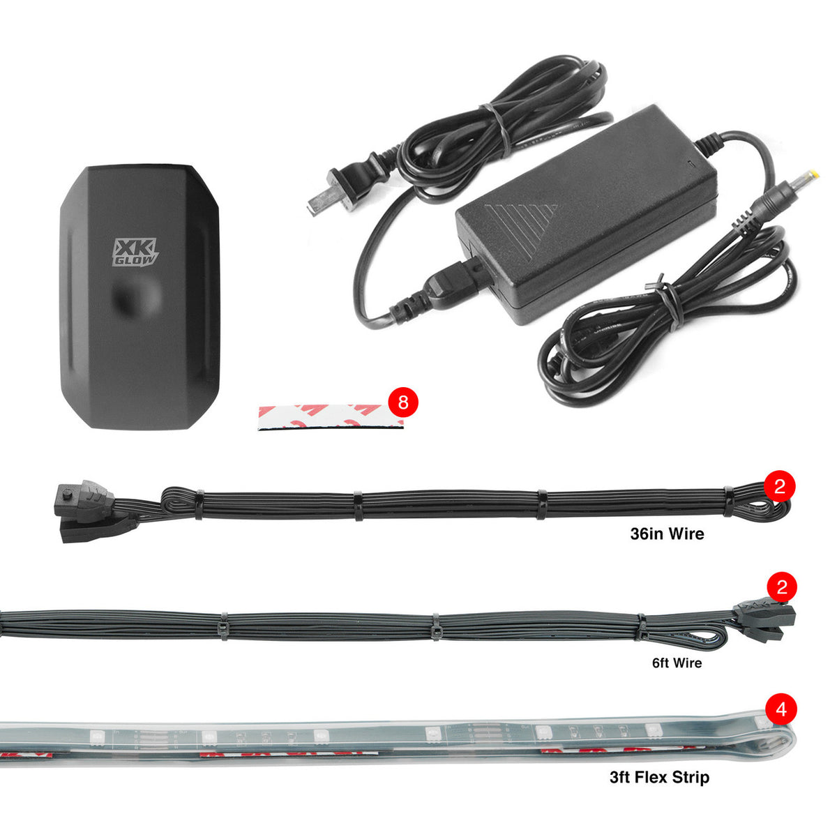 XKGlow Indoor & Outdoor Led Accent Home Light Kits w/ XKChrome Smartph