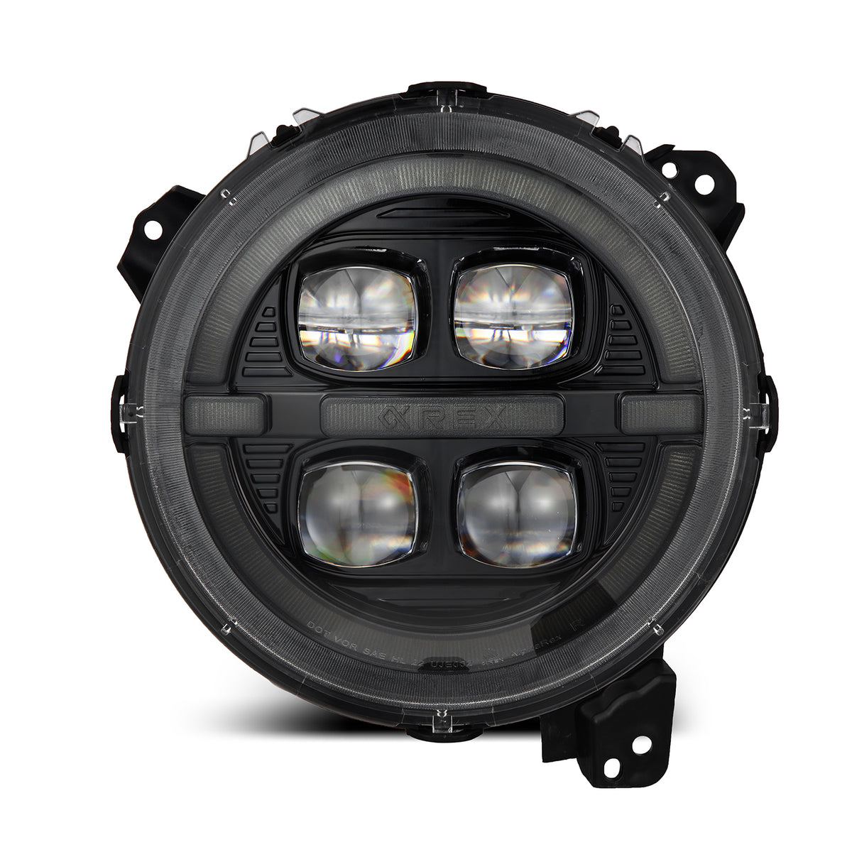 AlphaRex LED Projector Headlights Jeep Wrangler JL (18-23) [3D Ice-Cub ...