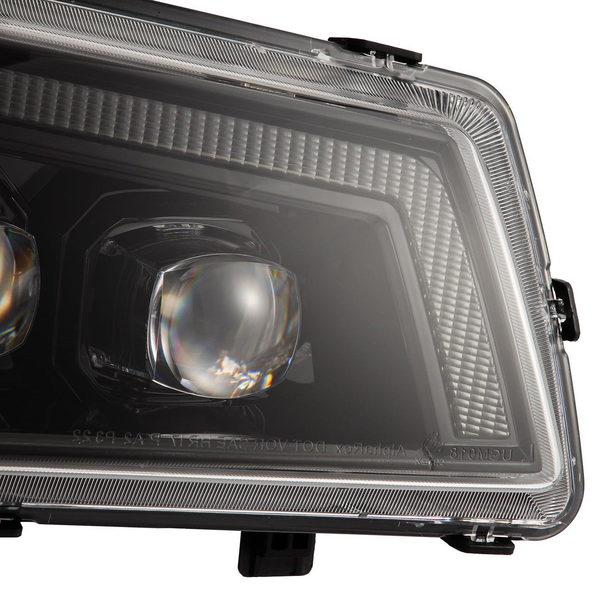 AlphaRex LED Projector Headlights Chevy Silverado w/o Body Cladding (0