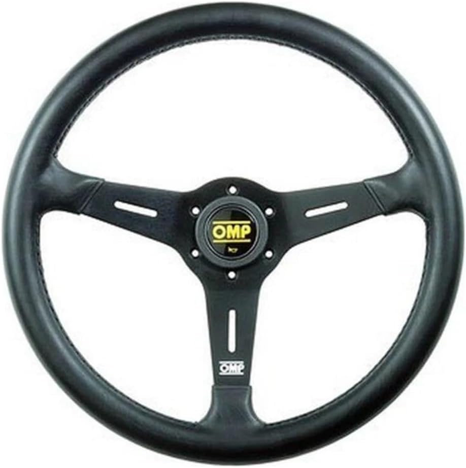 OMP Sand 380mm 3 Spokes Flat Steering Wheel [Off-Road] Polyurethane Bl