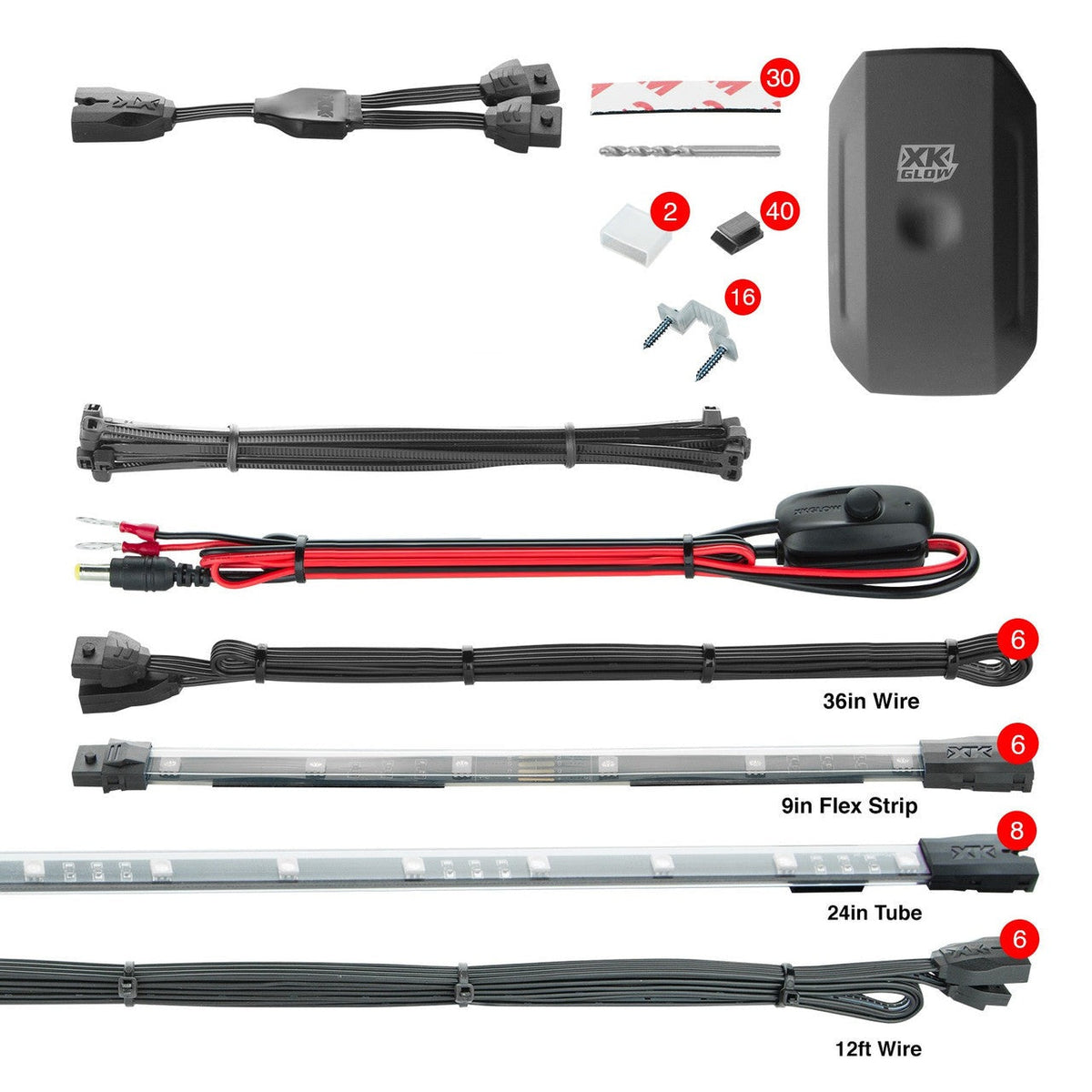 XKchrome Car Advanced Kit w/ Dual-Mode Dash Mount Controller - Mini/ S