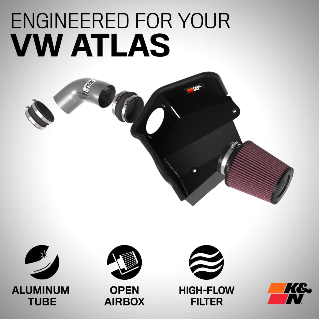 K&N Cold Air Intake VW Atlas 3.6L V6 (2018-2023) [Typhoon Kit] 69-9756