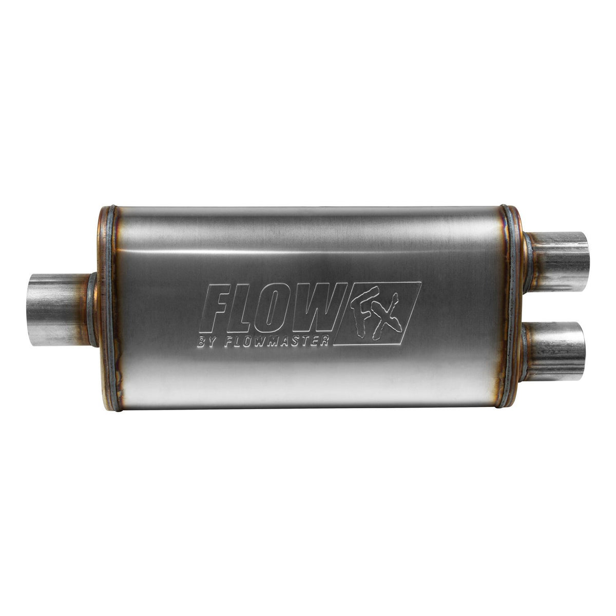 Flowmaster Muffler Flow FX (3" Center In / 2.5" Dual Out) Stainless St