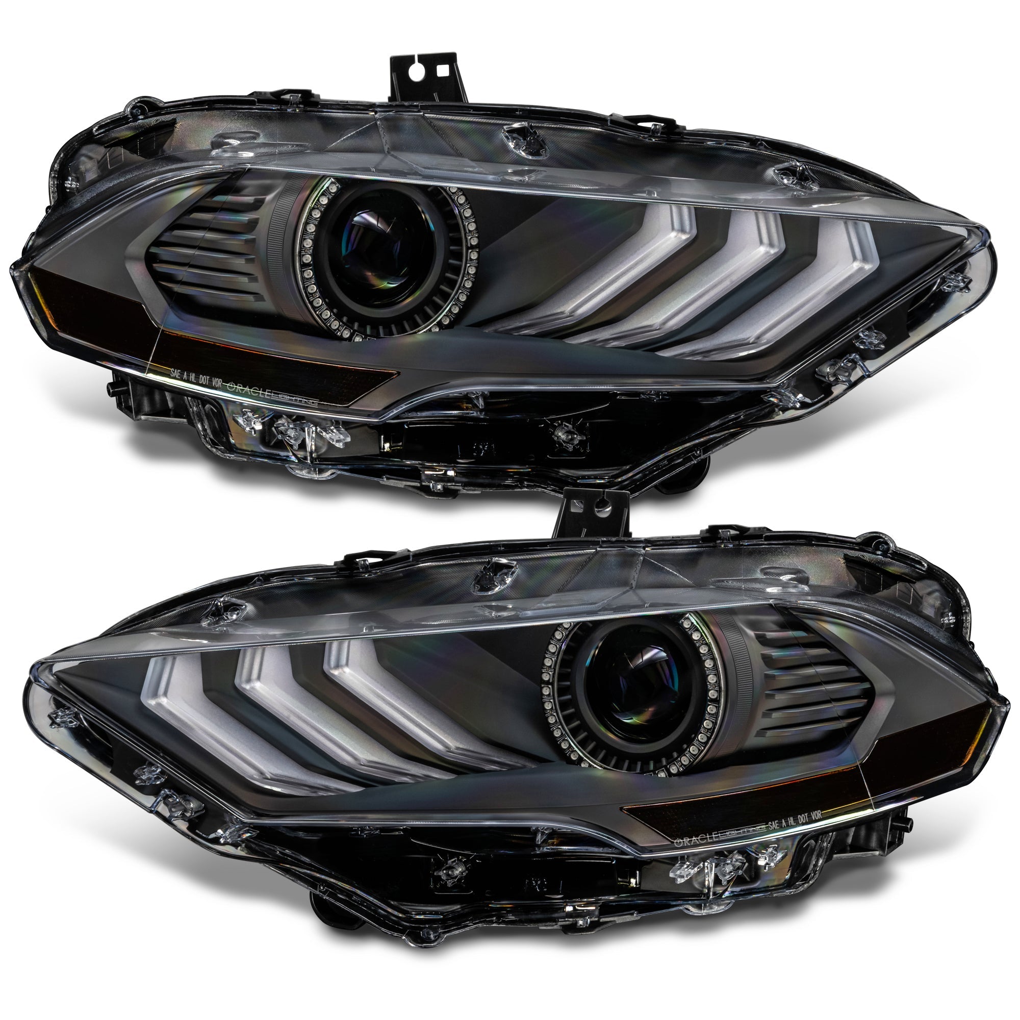 Oracle LED Projector Headlights Ford Mustang S550 (2018-2023) RGB Colo