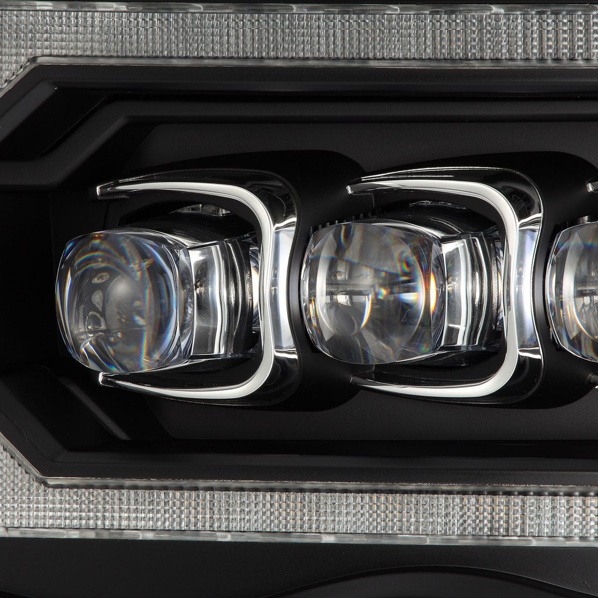 AlphaRex LED Projector Headlights Dodge Ram (02-05) [3D Ice-Cube LED