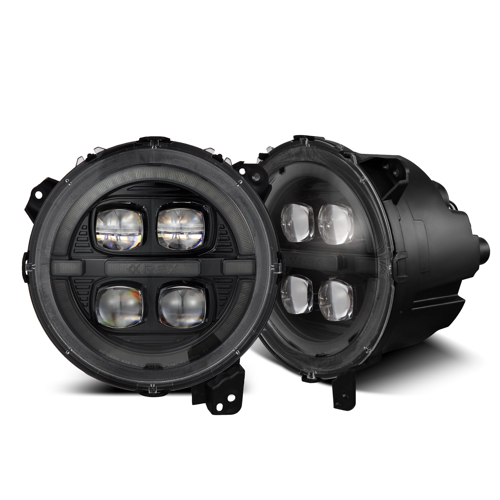 AlphaRex LED Projector Headlights Jeep Gladiator JT (18-23) [3D Ice-Cu ...