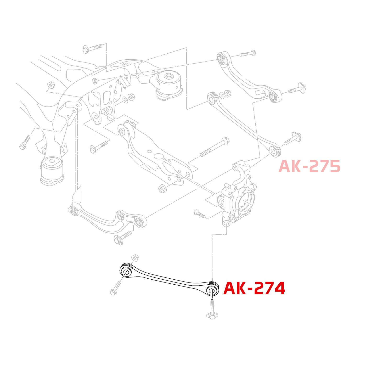 Godspeed Lateral Arms Audi A4 / A4 Quattro / A4 road B8 / S4 B9/8W