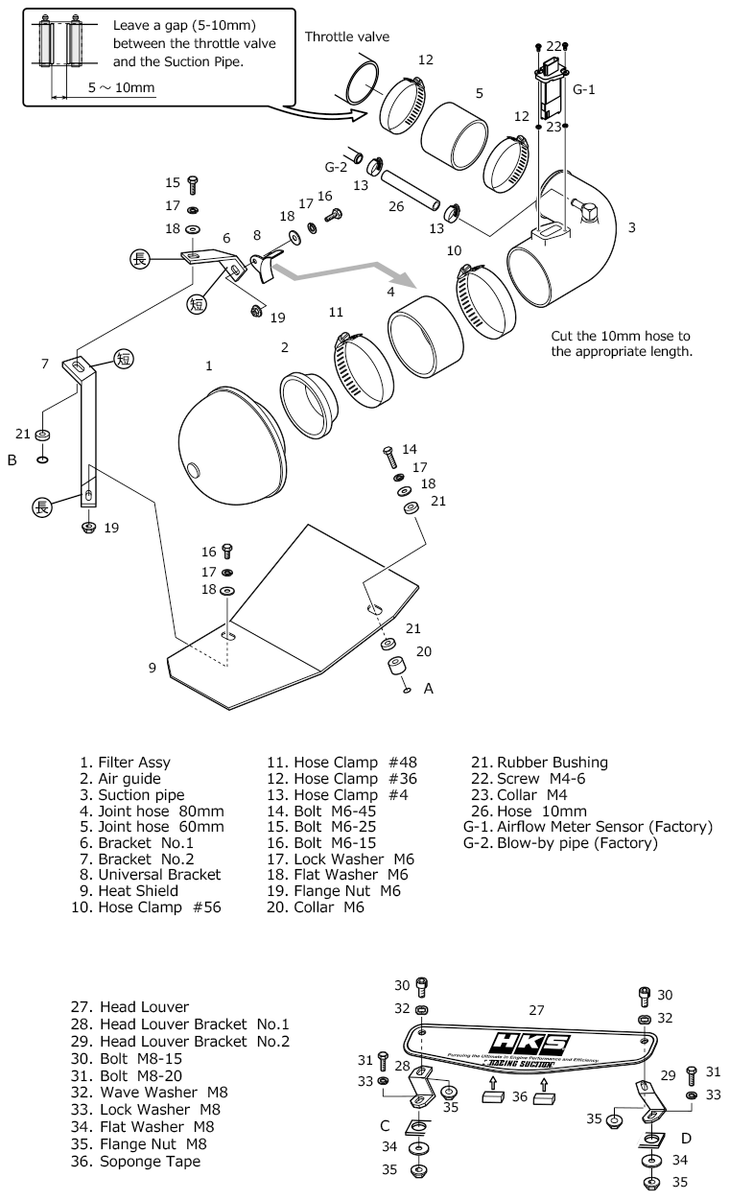 HKS Air Filter Honda Fit (2011-2013) Racing Suction - 70020-AH104 ...