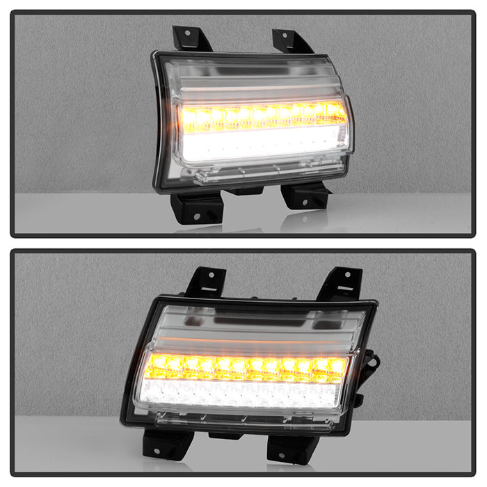 Spyder LED Front Bumper Lights Jeep Wrangler (2018-2021) [LED Model On