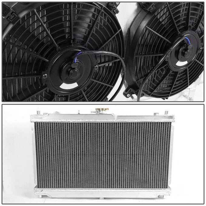 DNA Radiator Mazda Miata MX5 NB 1.6L (98-99) 1.8L (98-05) 2 Row Alumin