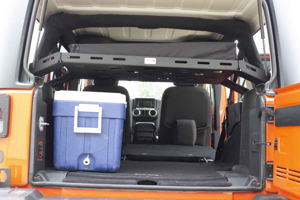 Fishbone Offroad Interior Storage Rack Jeep Wrangler JK (07-18) Black