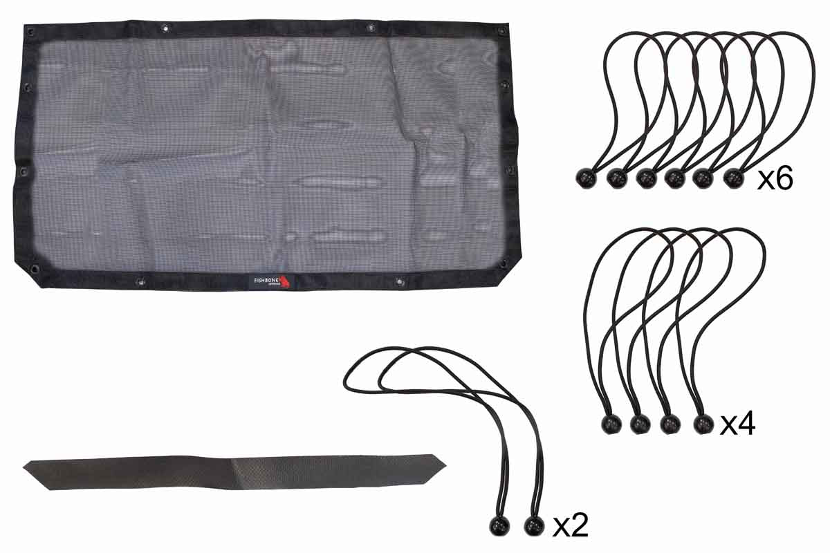 Fishbone Offroad Sun Shade Jeep Wrangler JL (2018-2023) Nylon Mesh