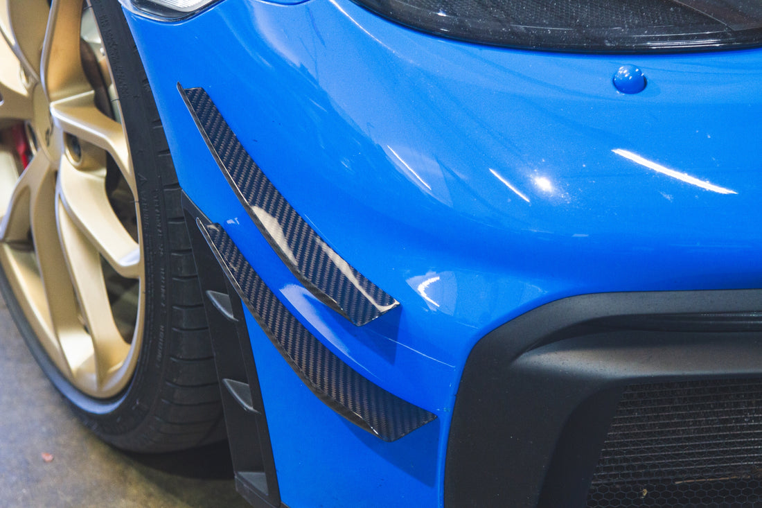 APR Front Bumper Canards Porsche 718 Cayman GT4 (2020-2023) [Carbon Fi