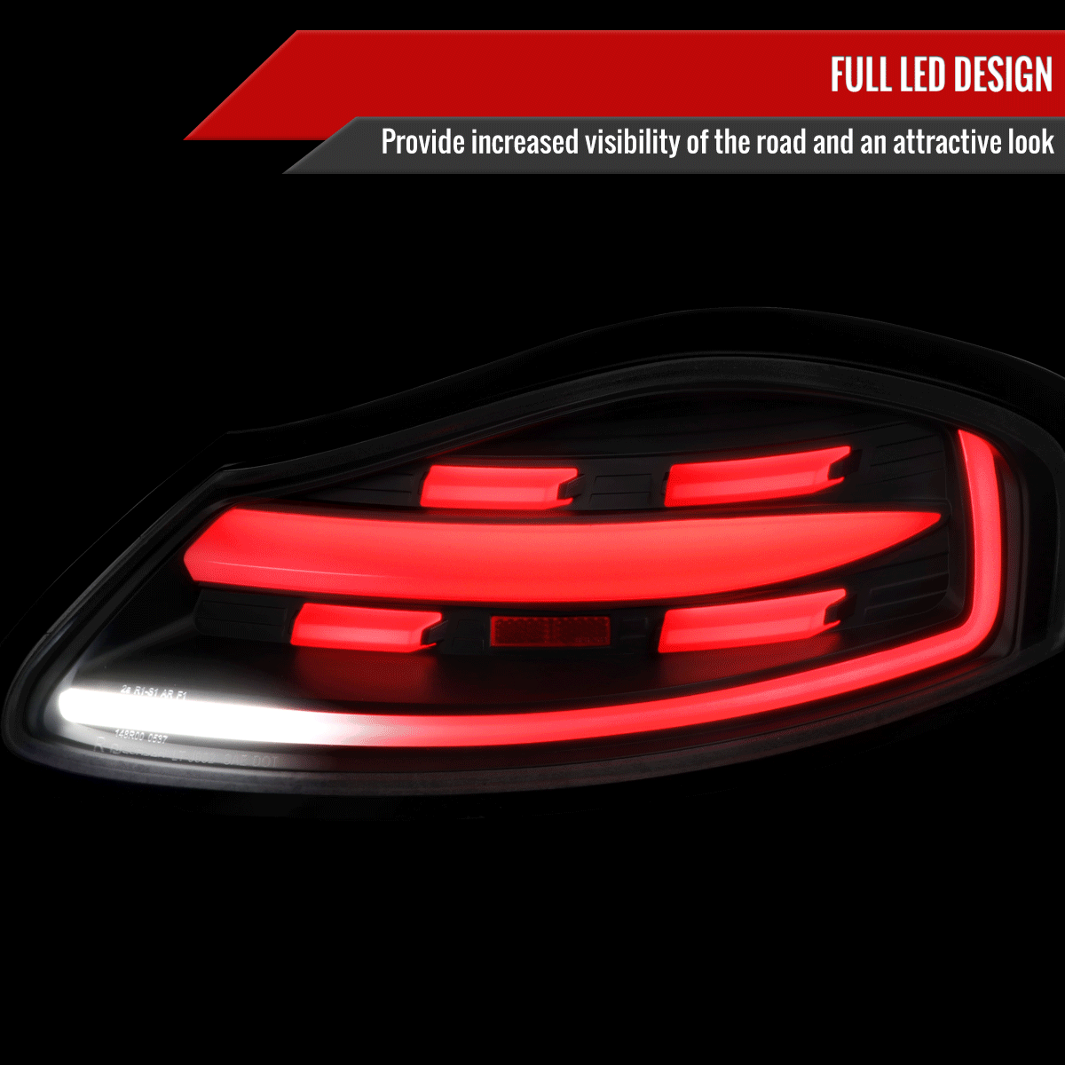 Spec-D Full LED Tail Lights Porsche Boxster 986 (1998-2004) Black Hous