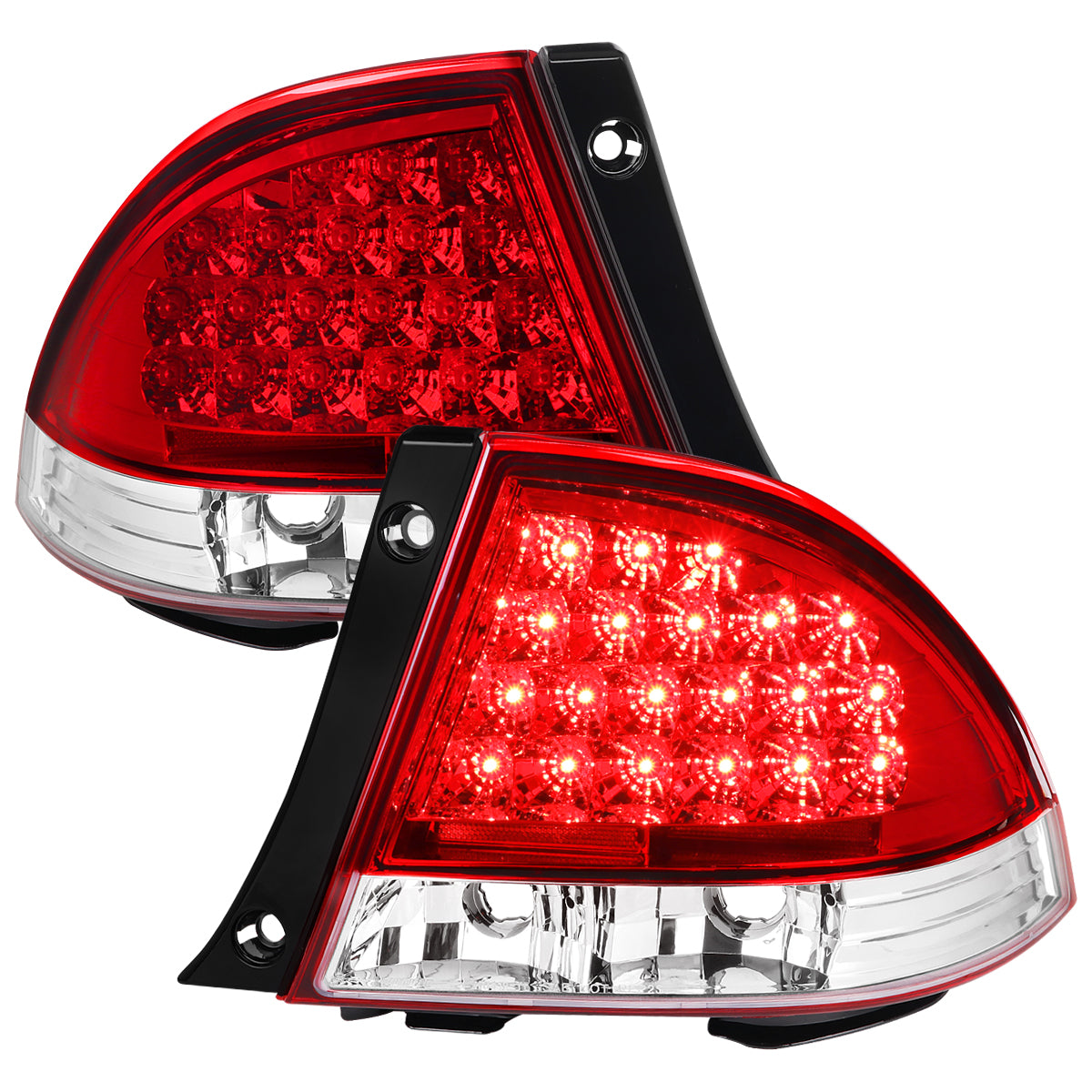 Spec-D LED Tail Lights Lexus IS300 (2001-2005) Red Lens