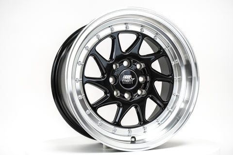 MST MT28 Wheels (15x8.0 4x100/4x114.3 +20 Offset) Gunmetal w/ Machined