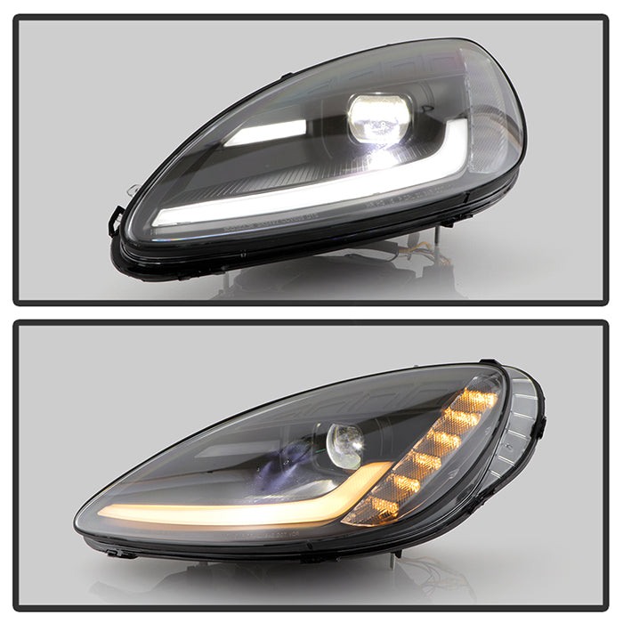 Spyder LED Projectile Headlights Corvette C6 (05-13) [Apex Series - Se