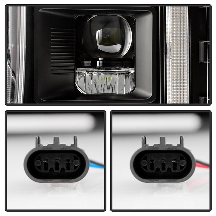 Spyder LED Projectile Headlights Ford F250/F350/F450 Super Duty (20-22