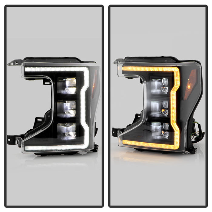 Spyder LED Projectile Headlights Ford F250/F350/F450 Super Duty (20-22