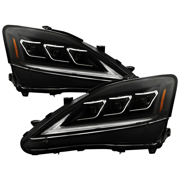 Spyder LED Projectile Headlights Lexus IS 250/350 (06-10) Halogen Mode ...
