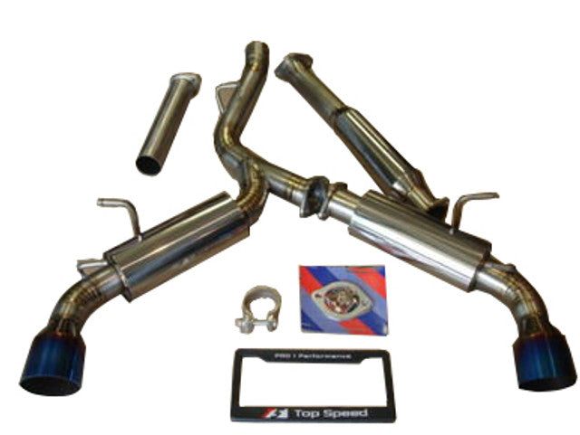 Top Speed Pro 1 Exhaust BRZ / FRS / 86 (13-19) Race Spec Titanium Catb