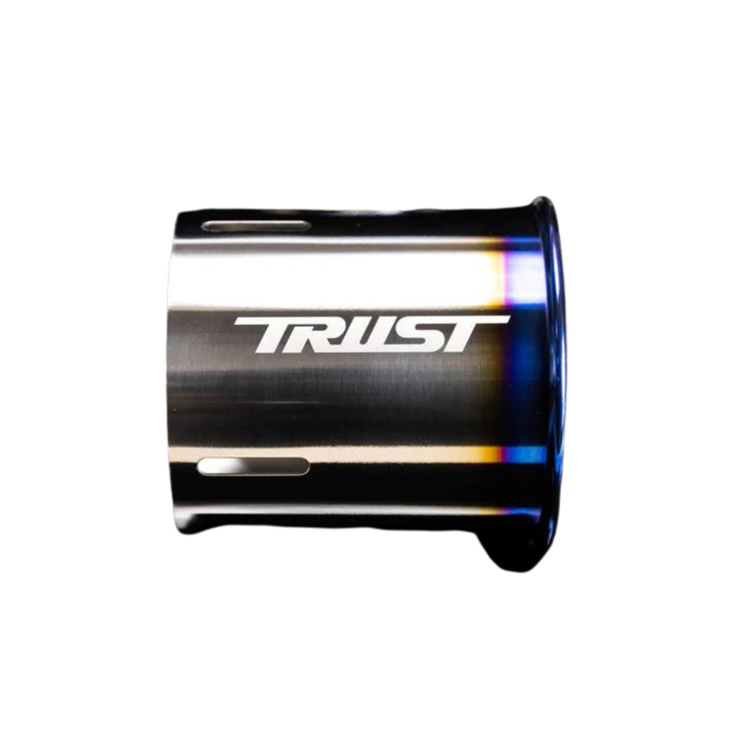 GReddy Titanium Rolled Tip-Burnt-Ti (115mm x L 130mm) Catback - TRUST