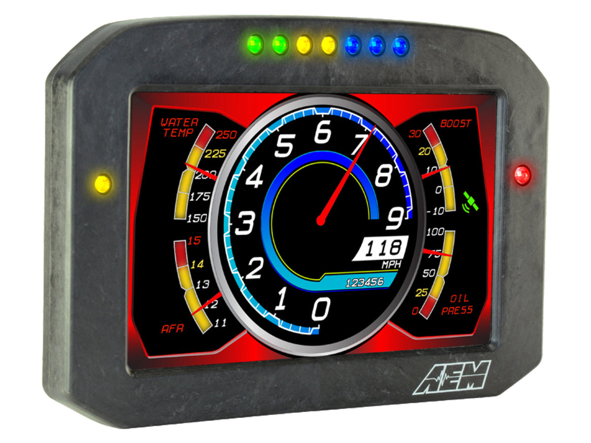 AEM 30-5700F CD-7 Carbon Flat Panel Digital Racing Dash Display - Non-