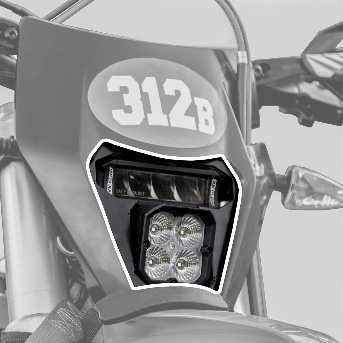 XKGlow Headlight Upgrade Kit KTM (2017-2023) Dual Sport Series