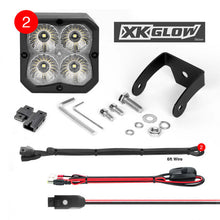 XKGlow 2pc XKChrome 20w LED Cube Light + RGB Accent Light Kit - Drivin