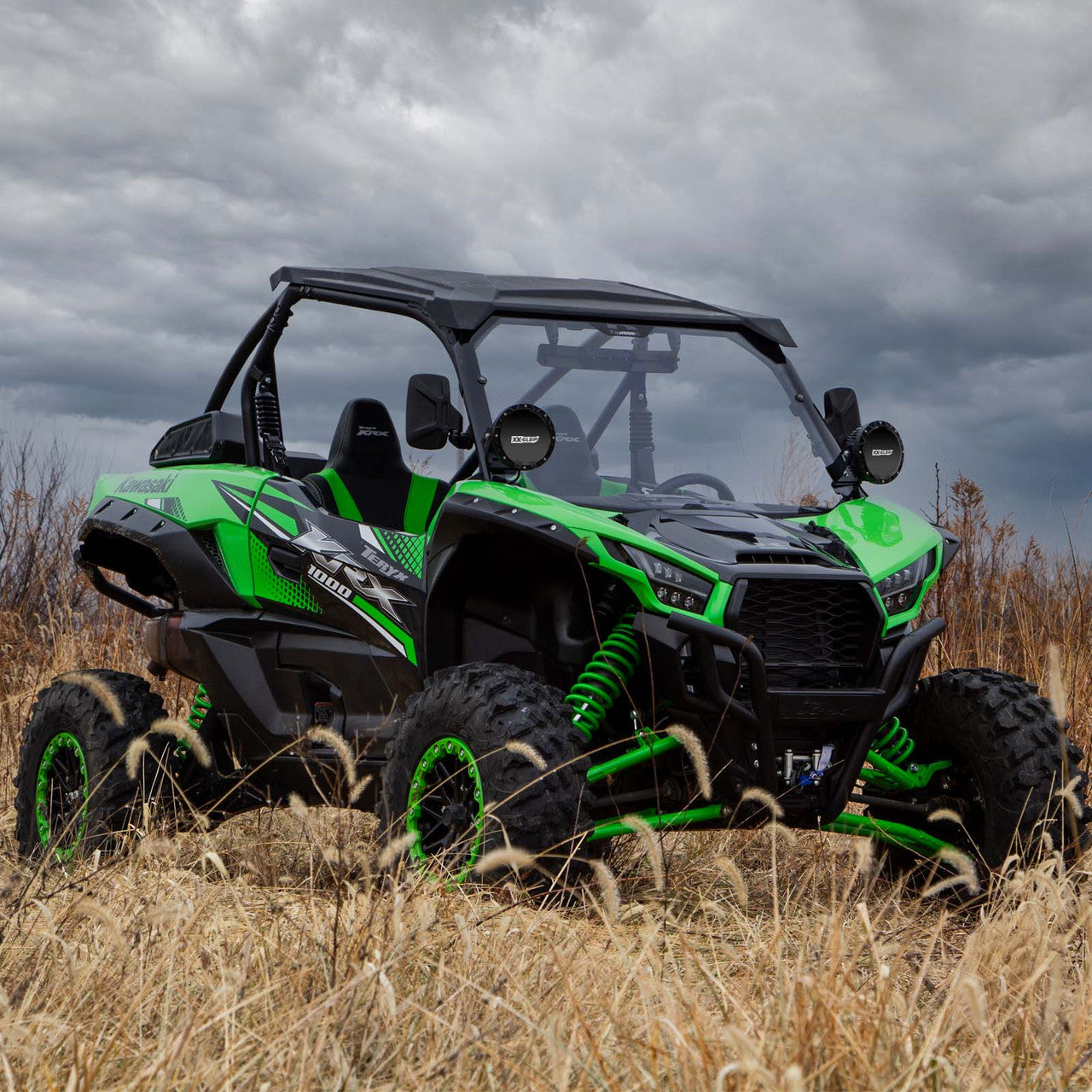 XKGlow 2pc Combo Beam Offroad Round Work Light Kit - 44 Watts 7 inches