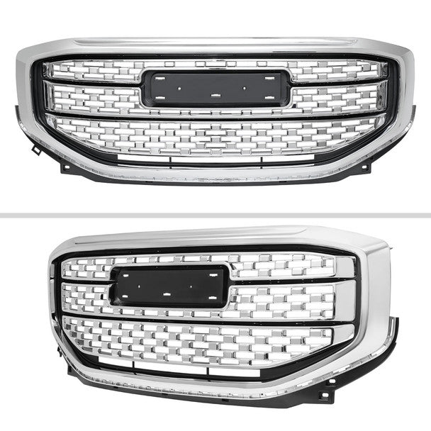 Spec-D Grill GMC Acadia (2017-2019) Denali Style Upper Hood - Black or