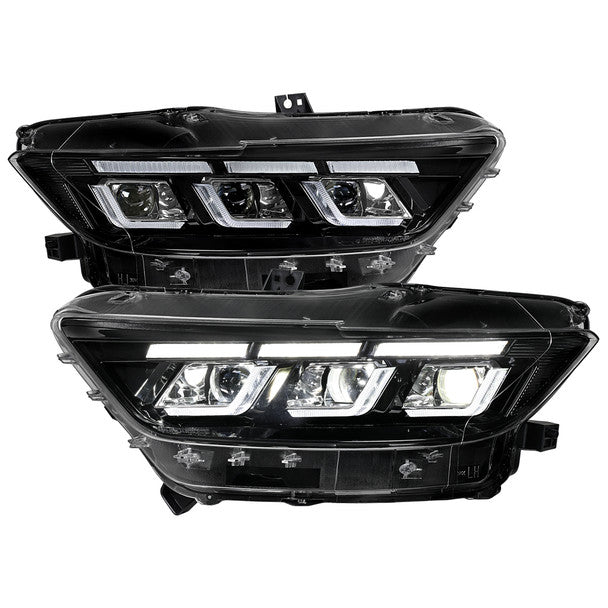Spec-D Projector Headlights Ford Mustang S550 (15-23) Full LED w/ Sequ