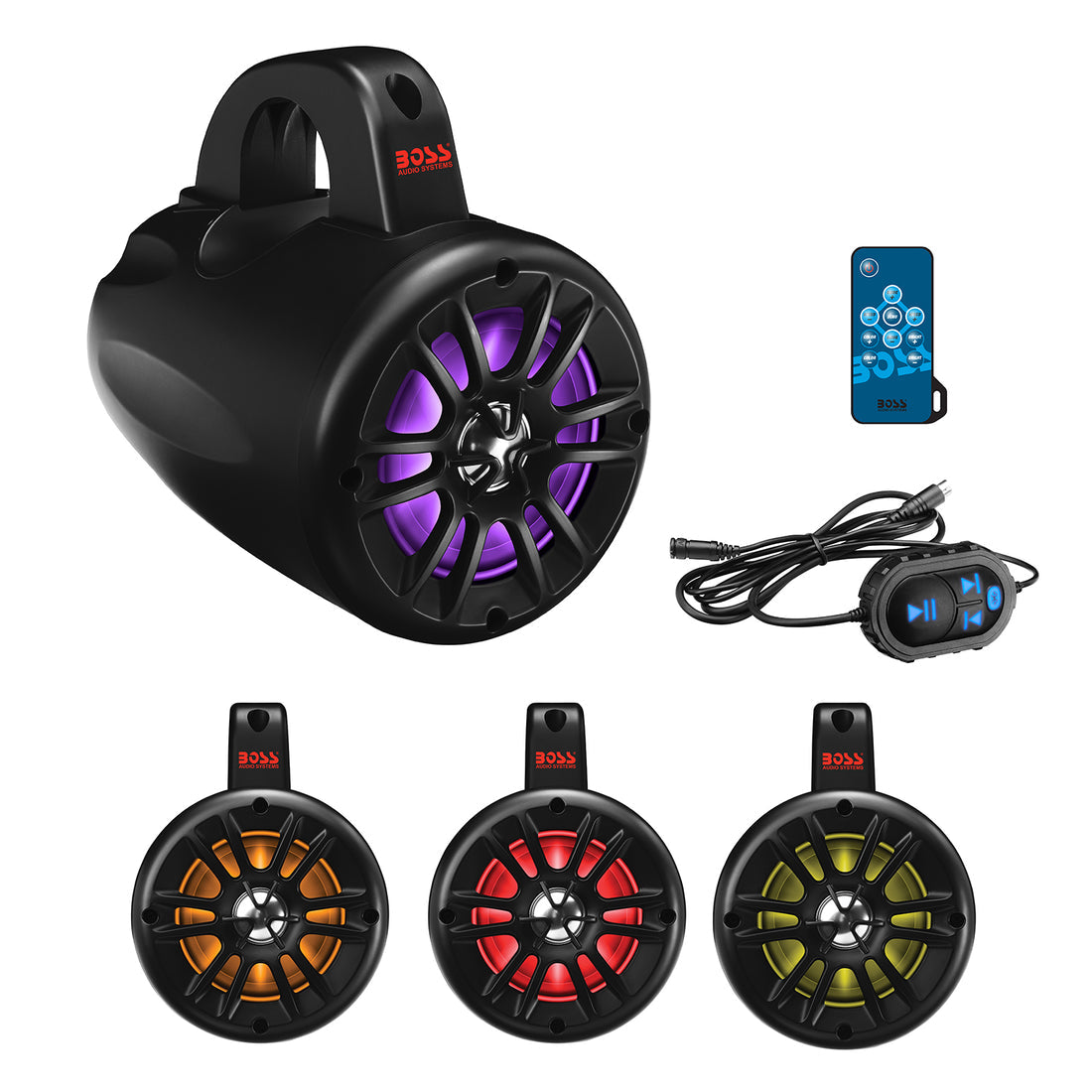 Boss Audio Systems 4 Inch ATV/ UTV/ Marine Waketower Speakers - Full R