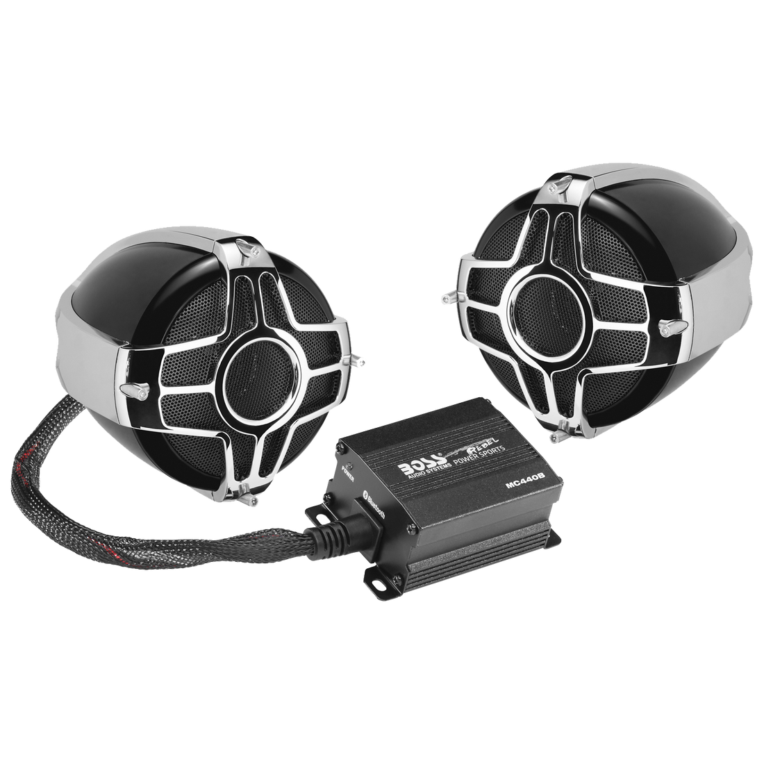 Boss Audio Systems MC440B Motorcycle & ATV Speaker System - Bluetooth,