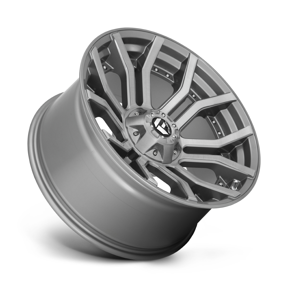 Fuel Rage Platinum 24x12 Cast Aluminum Wheel w/ Brushed Gunmetal Tinte