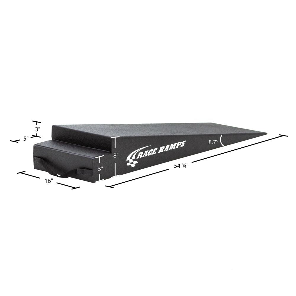 Race Ramps 8" Tall Trailer Ramp (8.7 or 6.3 Degree Approach Angle) Ext