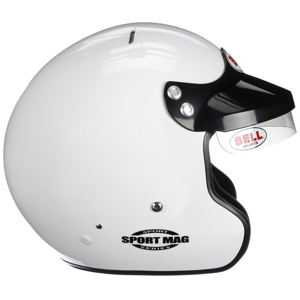 Bell Racing Sport Mag Helmet With Visor [Snell SA2025] White / Matte B