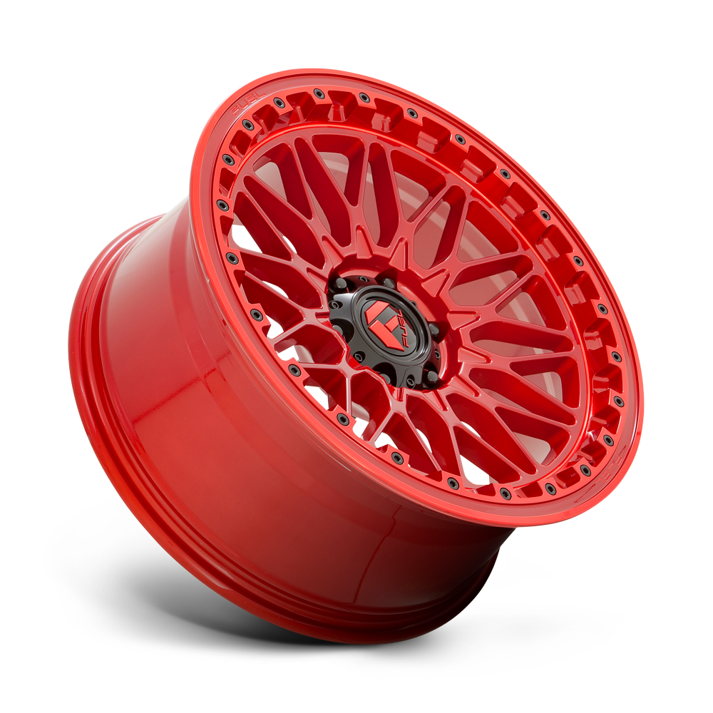 Fuel Trigger 17x9 Cast Aluminum Wheels w/ Candy Red or Matte Black Fin