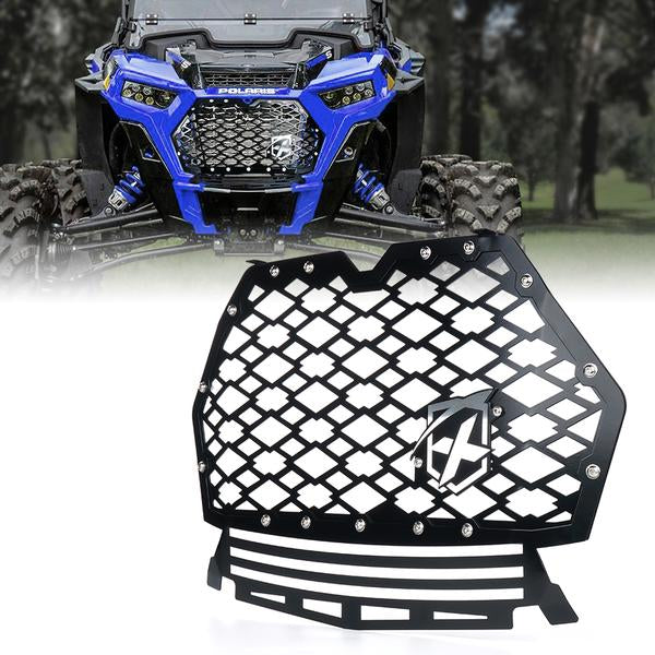 Xprite Grill Polaris RZR/1000 XP/Turbo (19-20) Black Steel Mesh w/ Bad
