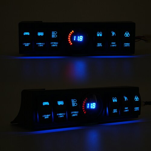 Xprite G2 6 Rocker Switch Panel & System Relay Box Jeep JK & JKU (09-1