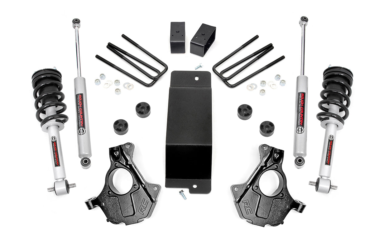 Rough Country Lift Kit GMC Sierra 1500 4WD (14-18) [3.50" Lift] w/ Lif